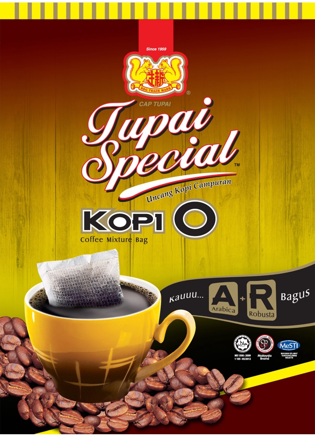 CAP TUPAI Kopi O Coffee Mixture Bags | Uncang Kopi Campuran (8 sachets ...