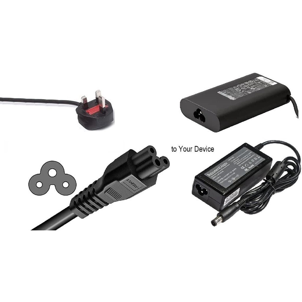 UK 3 Pin Plug Power Cord with Fused POWER CABLE 3PIN LAPTOP Adapter ...