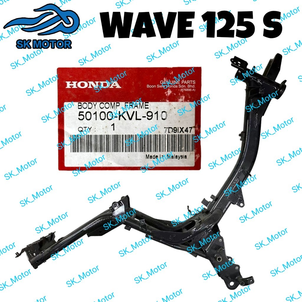 Honda WAVE 125 WAVE125 S Original Frame Body Frame Chassis Tulang Badan ...