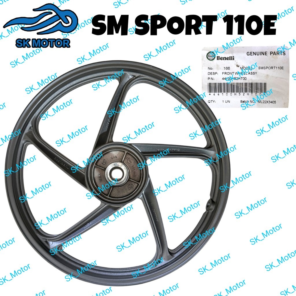 Benelli SM SPORT 110 R E Original Sport Rim Wheel Assy Set STD ...