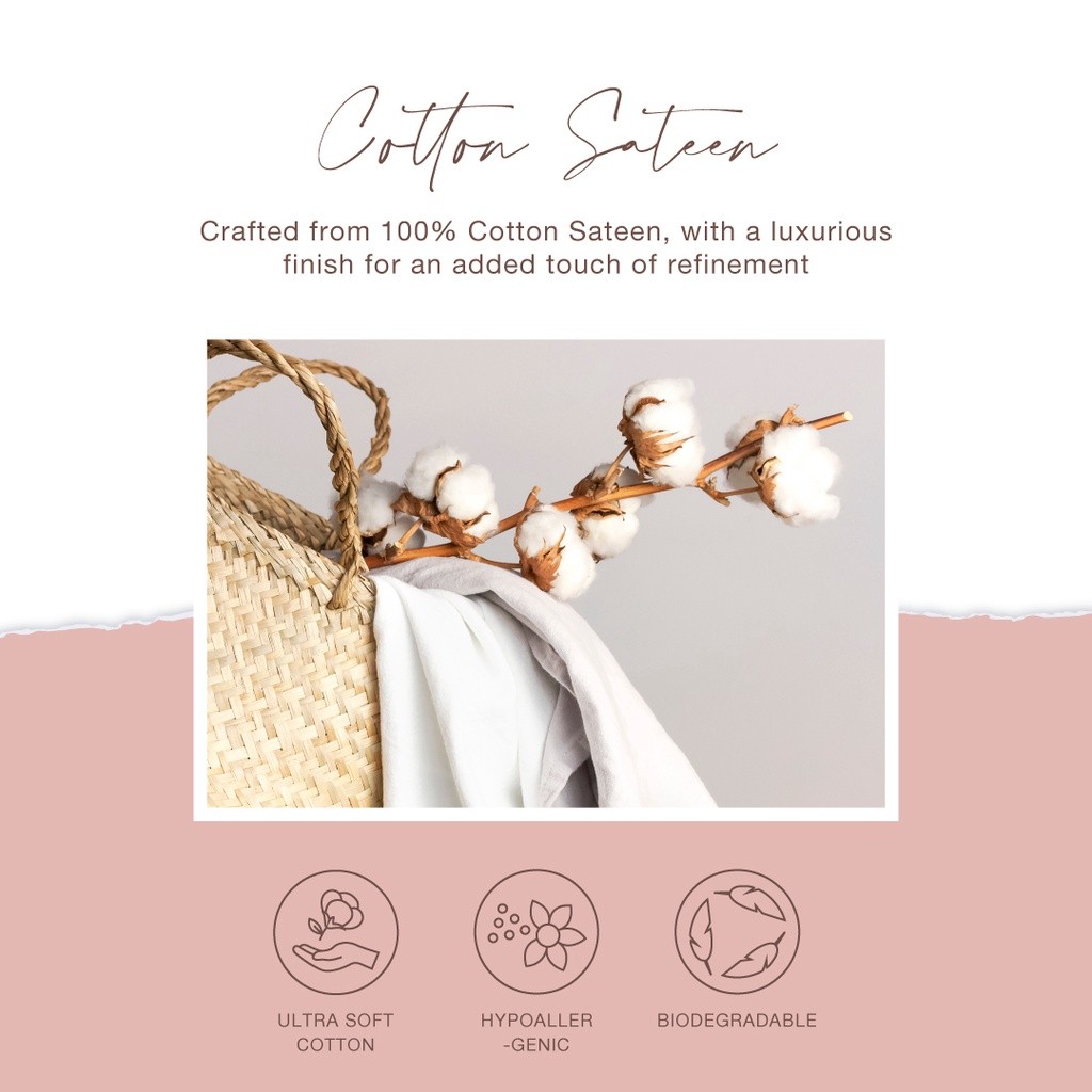 WINNY Allure Quilt Cover 5 In 1 Set Cotton Sateen Pocket Height - Super ...