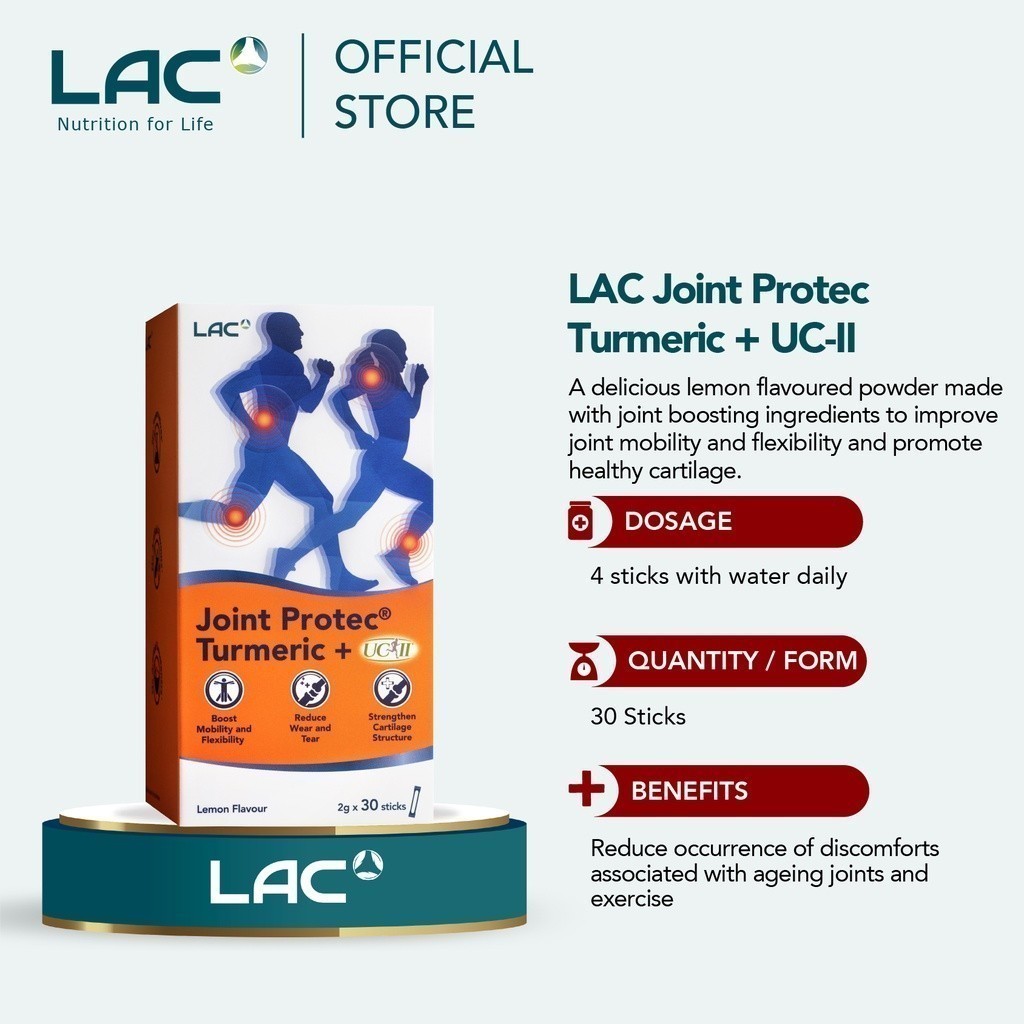 LAC Joint Protec Turmeric + UC-II (2g x 30 Sticks) [Exp Jan 2027 ...
