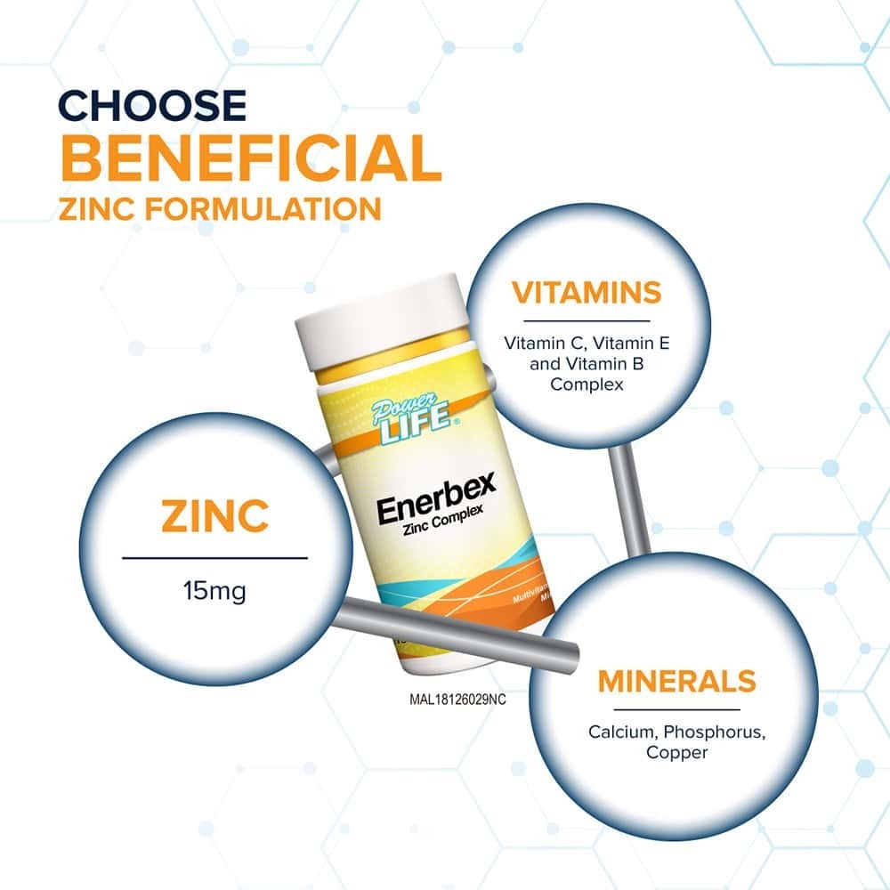 Alpro Pharmacy Exclusive - Powerlife Enerbex Zinc Complex 60s | Shopee Malaysia