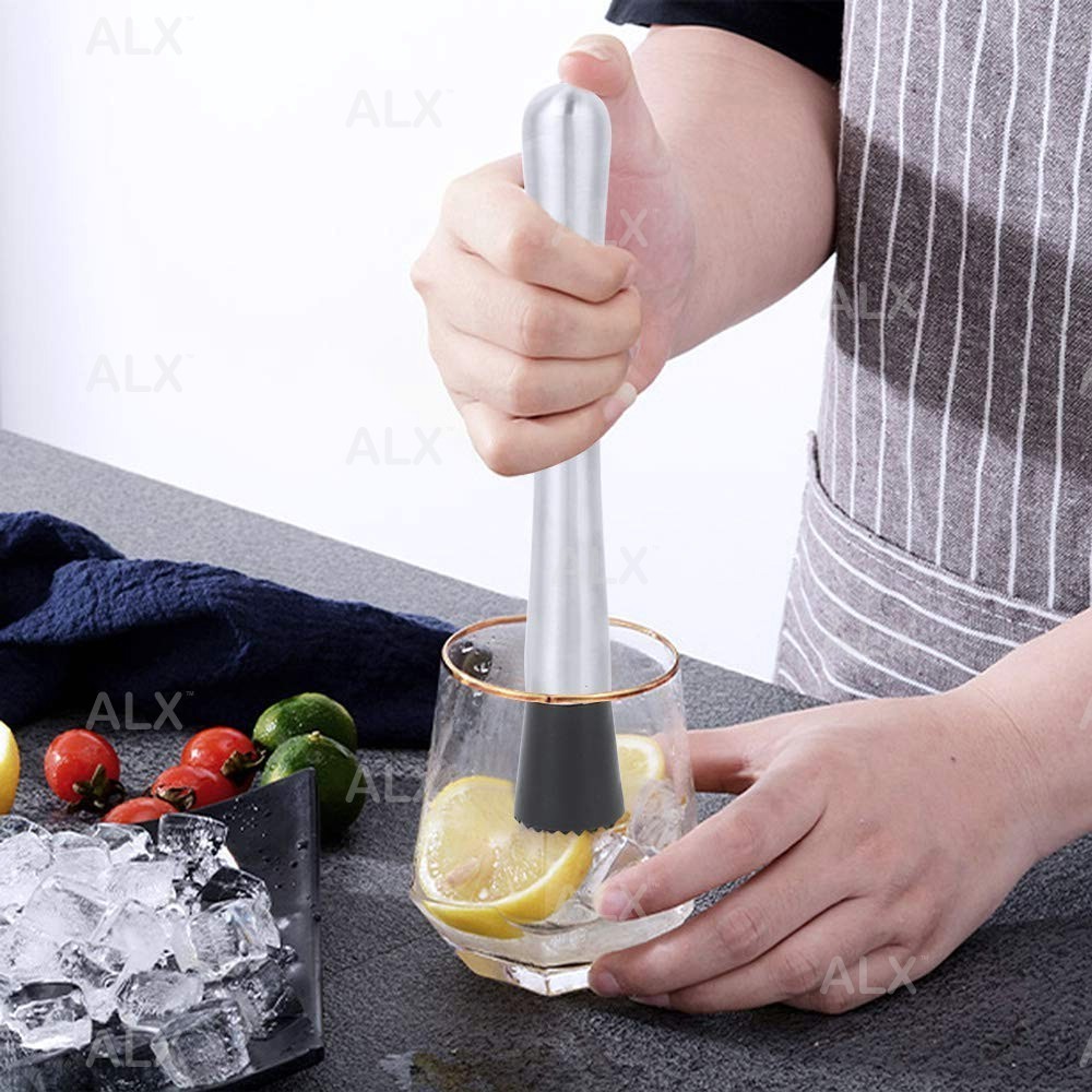 ALX 21/25CM Ice Hammer Crusher Stick Cocktail Mixing Muddler Stick Ice ...