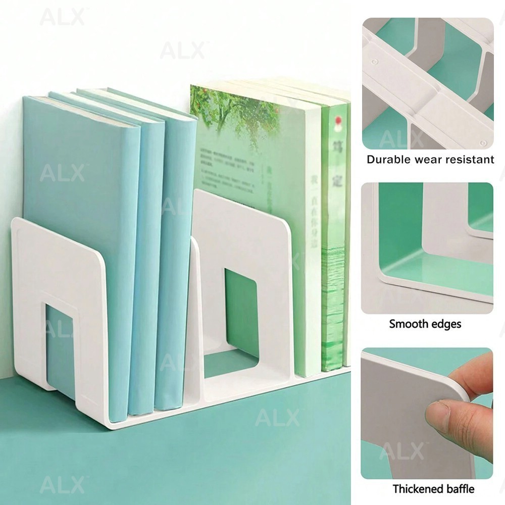 ALX 32CM Desktop Book Rack Bookend Organizer Divider Partition Book ...