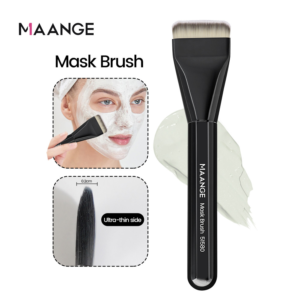 MAANGE Foundation Brush Ultra-Thin Solid Handle Professional Flat ...