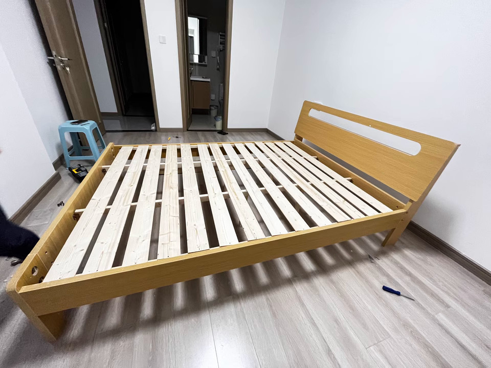 𝙍𝙚𝙖𝙙𝙮 𝙎𝙩𝙤𝙘𝙠 Katil Queen Wooden Bed Frame With Headboard Katil Kayu ...