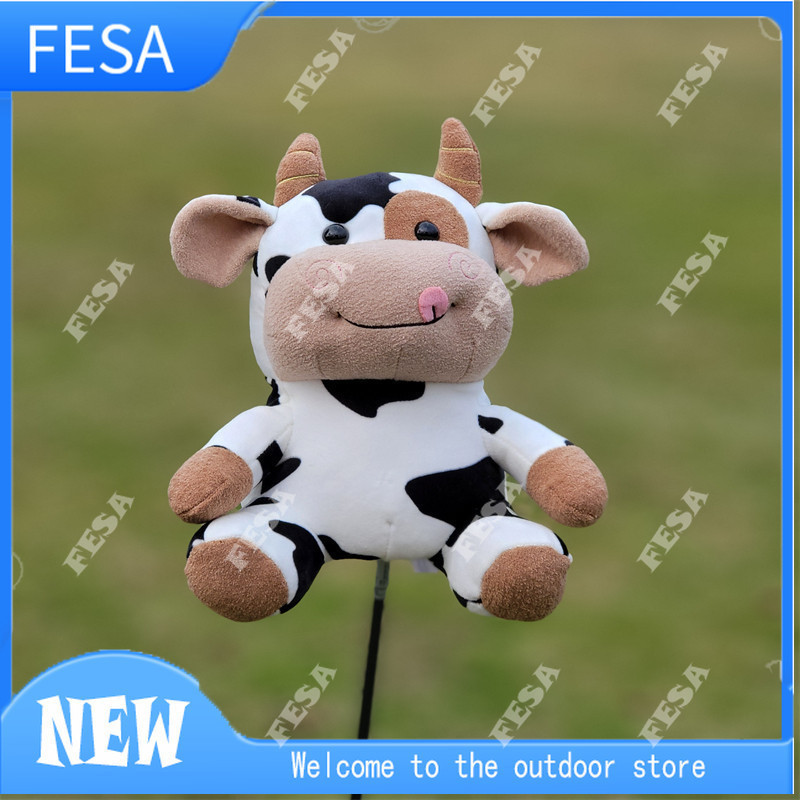 Cow Golf Wood HeadCover Plush Animal FW Fairway Woods Head Covers ...