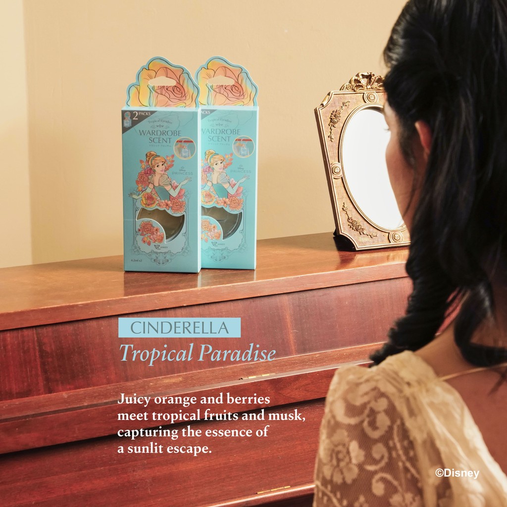VANZO Disney Princess Wardrobe Scent - Cinderella/Tropical Paradise (4 ...