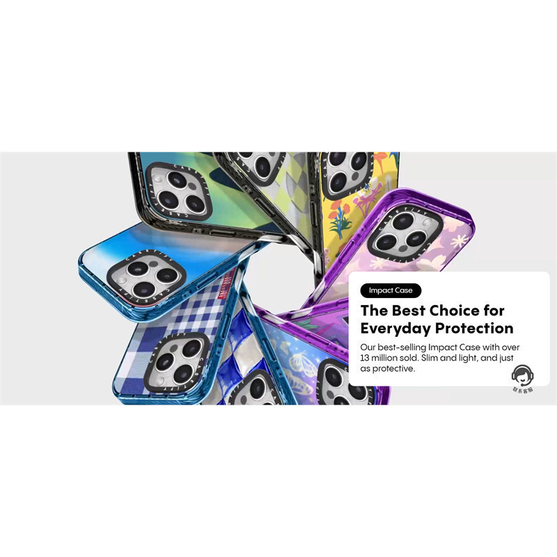 CASECASE X hug by my Case Black Edge Peach Haze Cotton Candy Collection ...