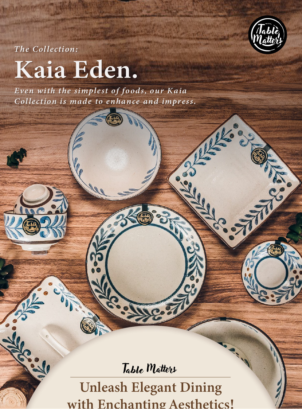 Table Matters - Kaia Eden Tableware Collection - Plates | Bowls ...