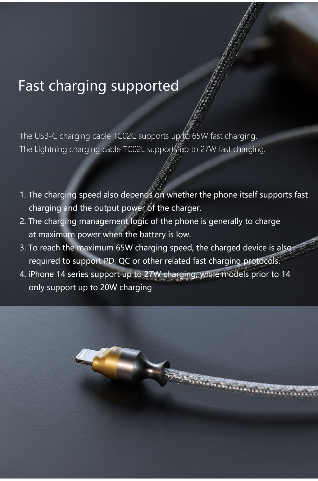 ddHifi TC02C or TC02L, OFC Fast Charging Cable: Audiophile-Grade High ...
