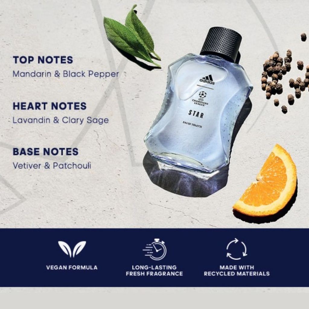 Adidas EDT Uefa N°10 Champions League 100ml - Perfume Men, Perfume ...