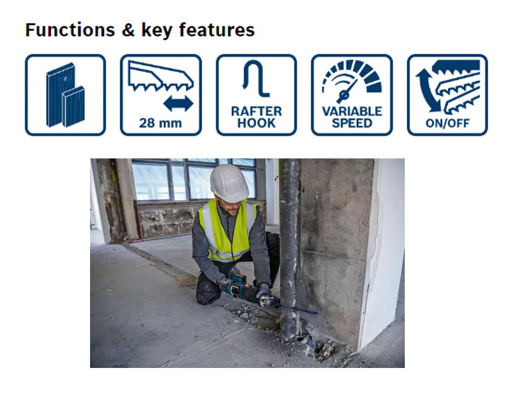 BOSCH GSA185-LI / GSA185LI 18v CORDLESS RECIPROCATING SAW - SOLO ...