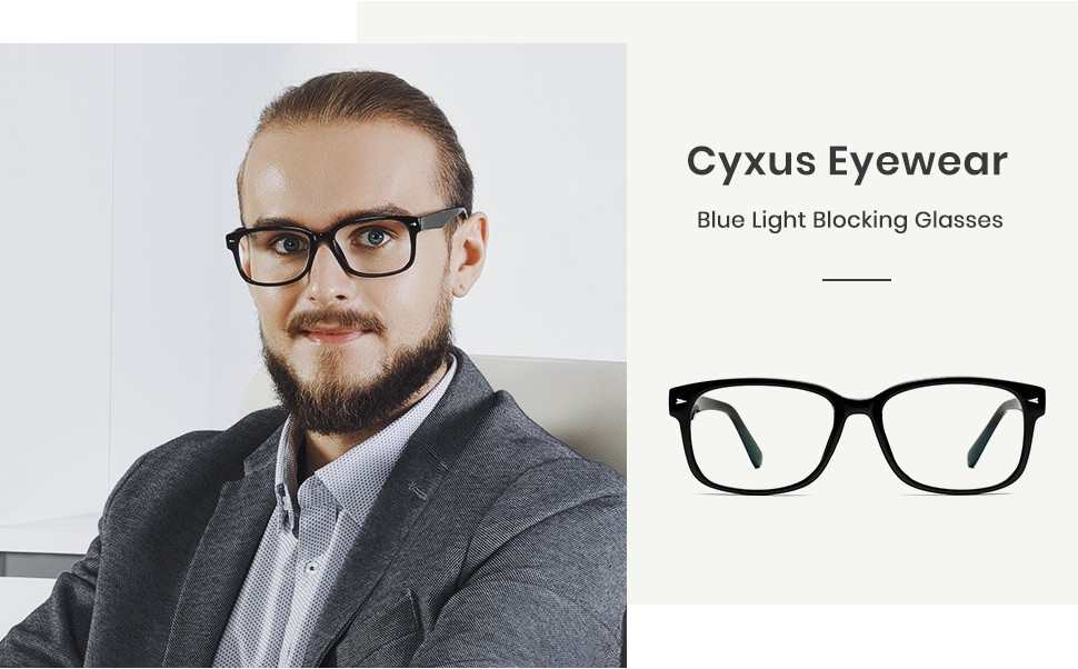 Cyxus Computer Glasses Anti-Blue-Ray and Blocking UV Glasses for Women ...