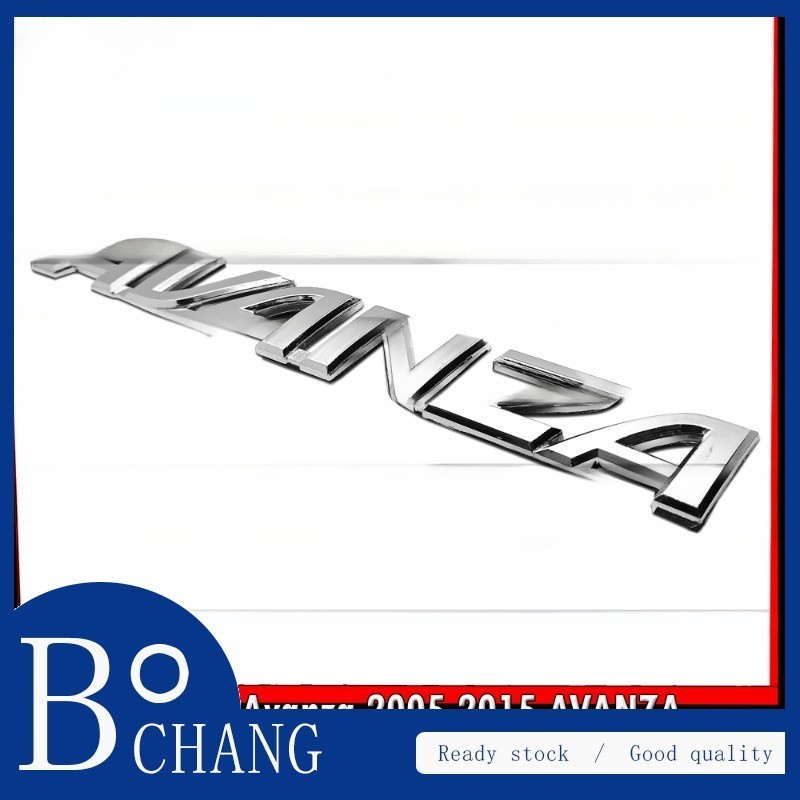 Bochang Toyota Avanza 2005-2015 AVANZA Word Emblem Badge (Chrome) Rear ...