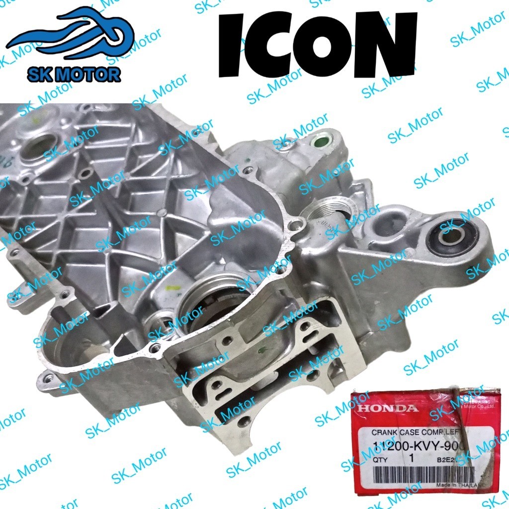 Honda ICON 110 Original Crankcase Left Right Kiri Kanan Casing Kotak ...