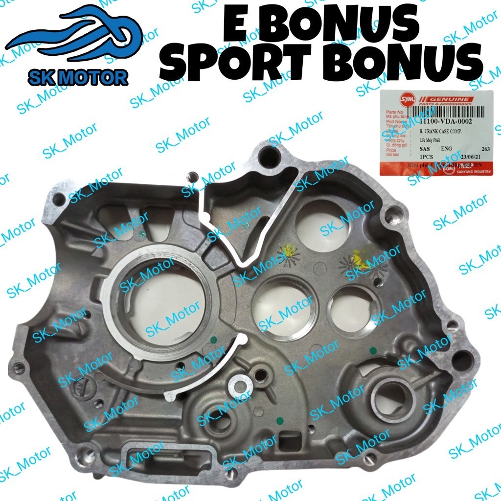 SYM E BONUS 110 / SPORT BONUS Original Crankcase Left Right Kiri Kanan ...