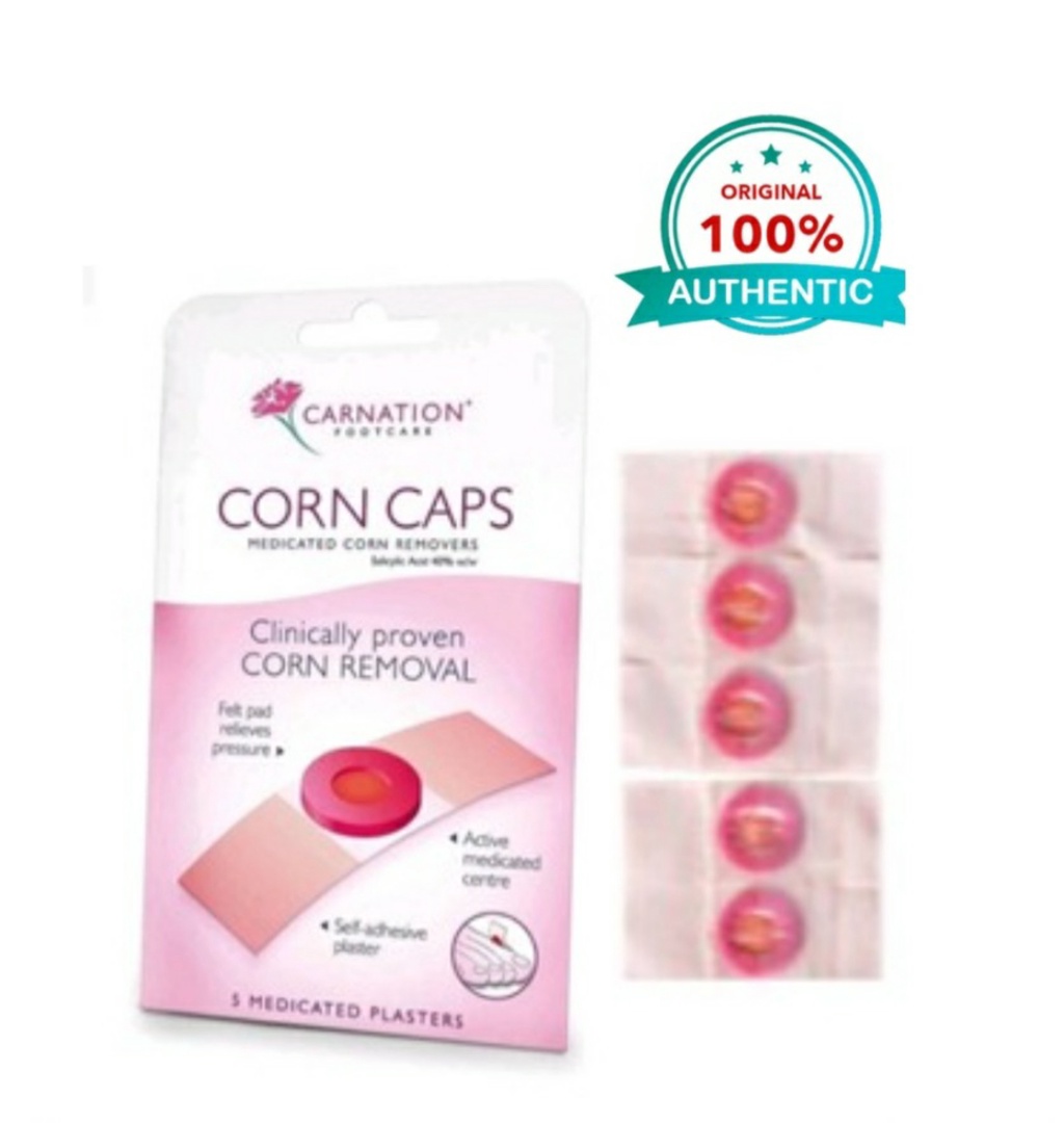 Carnation Corn Caps Footcare Medicated Exp:08/2025 Plasters 5's ...