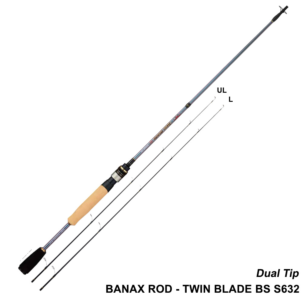 [CLEARANCE/CALAR MINOR] Banax Twin Blade BS Dual Tip Joran Pancing ...