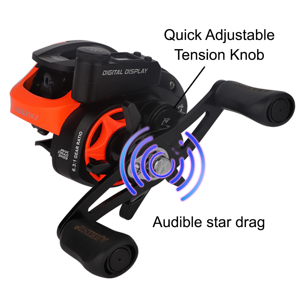 Ajiking Target Mesin Pancing Baitcasting | Tali Paparan Digital Kiri Line Counter | TCE Fishing ...