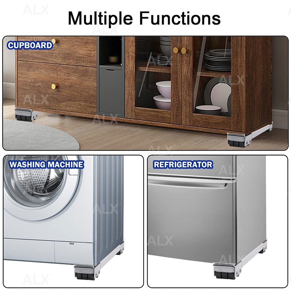 ALX 800L Fridge Roller Base Heavy Duty Movable Base Stand Anti-Rust ...