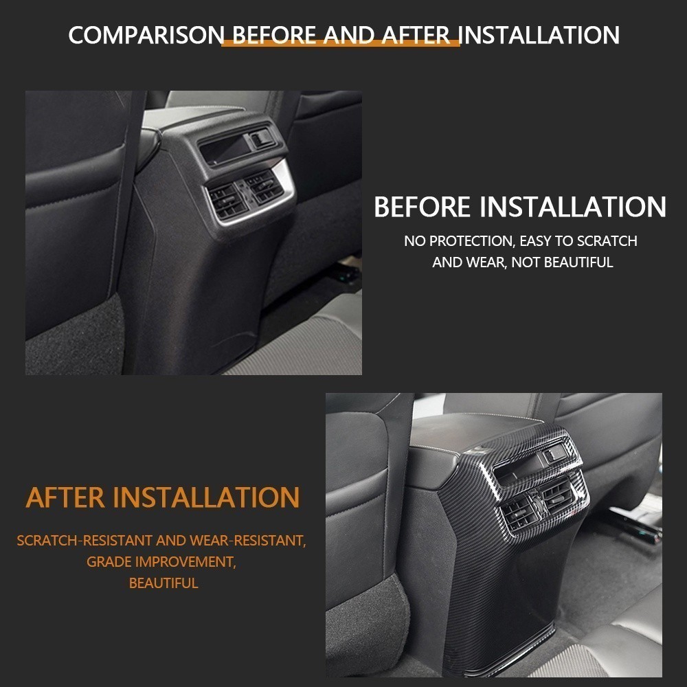 ZR For Carbon Fiber Rear Air Vent Outlet Trim Cover Carbon Fiber Style ...