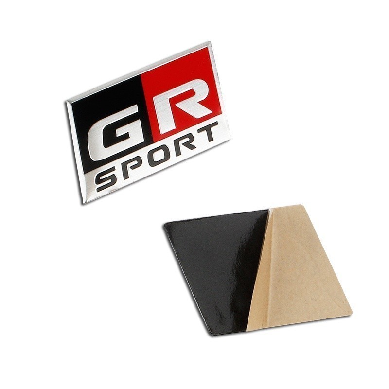 1 x Aluminum GR GAZOO RACING /GR SPORT Logo Emblem Sticker Decal ...