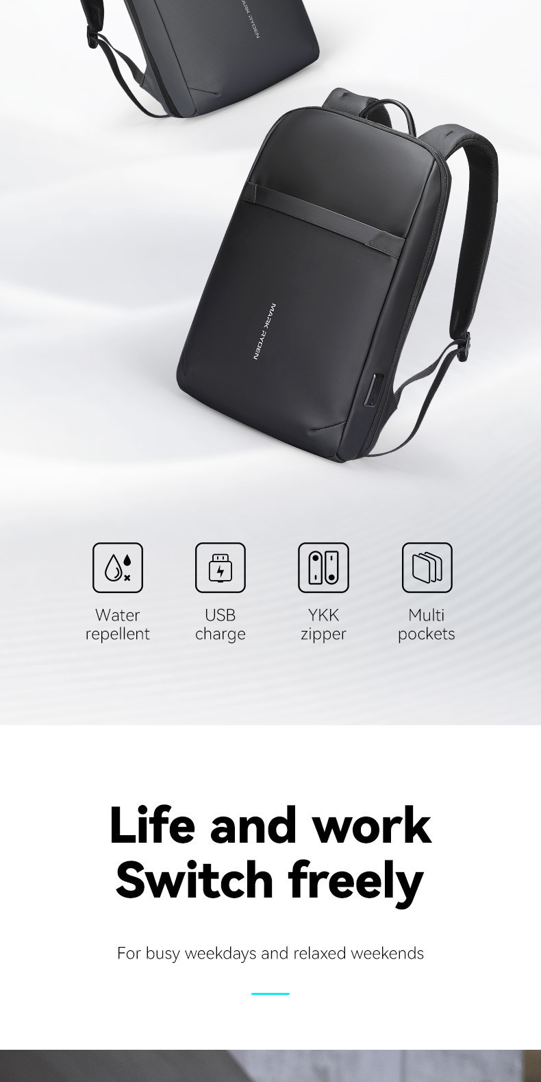 MARK RYDEN Laptop Backpack | Shopee Malaysia