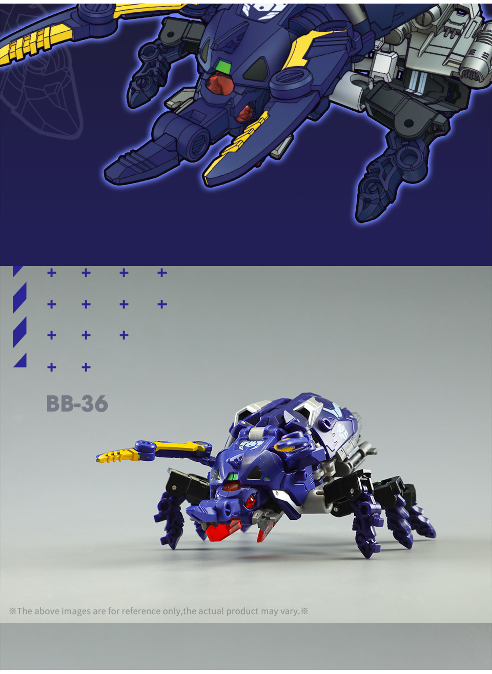52TOYS BEASTBOX BB-36 Nightcrawler Mecha Deformation Action Figure Portable Model | Shopee Malaysia