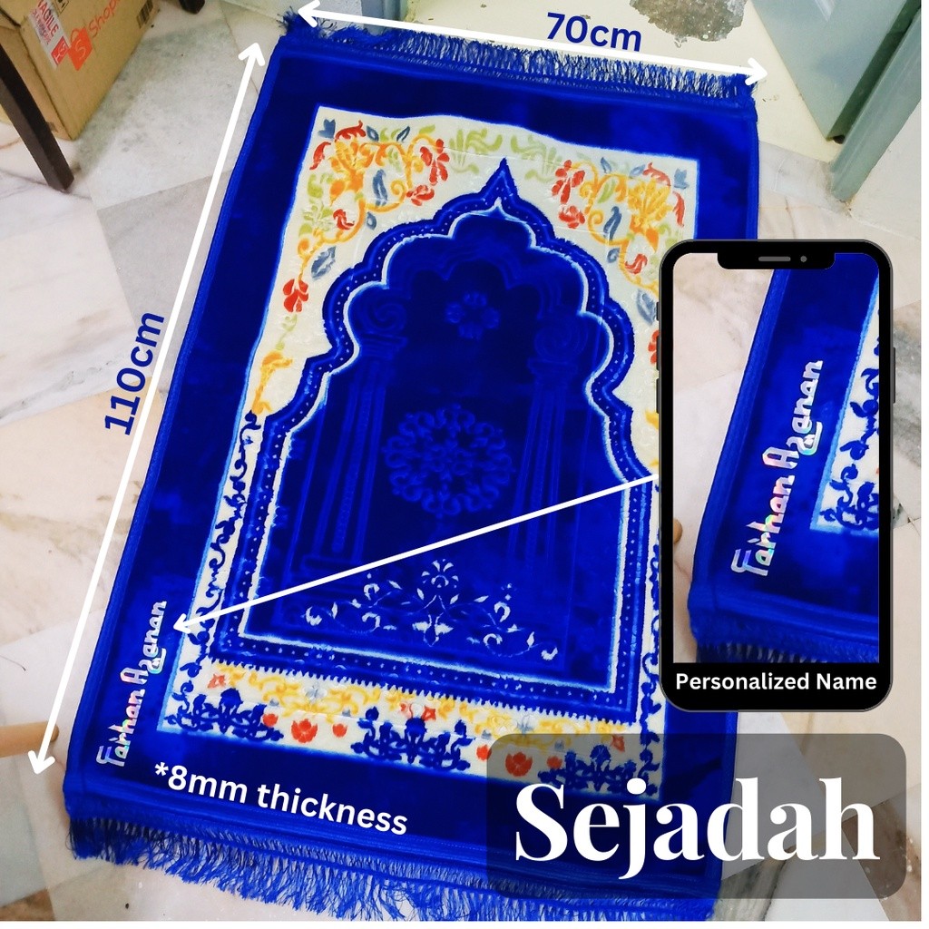 Farewell Gift Birthday Gift box Sejadah Nama Mekah Customized gift box ...