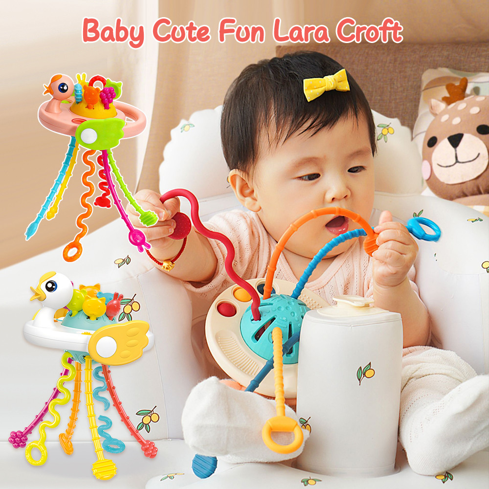 Bevavar Baby Teether Guide Thinking Tactile Perception Sensory Toy Rope ...