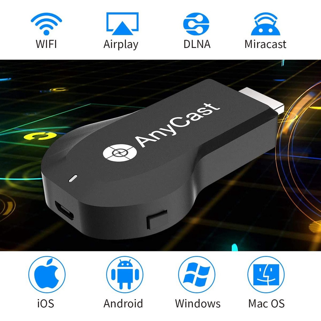 AnyCast M9 Plus Wireless Display Dongle - 1080P Full HD HDMI Screen ...
