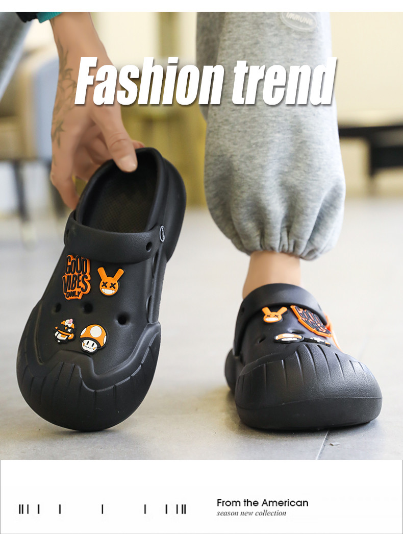 Raya Hole Shoes Men's Summer Outwear Stomping Shit Feeling Sports Thick ...