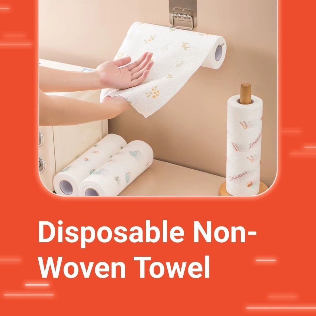 Tuala Dapur Lap Tisu Gulung Dapur EzLife 400 Sheets Disposable Non ...