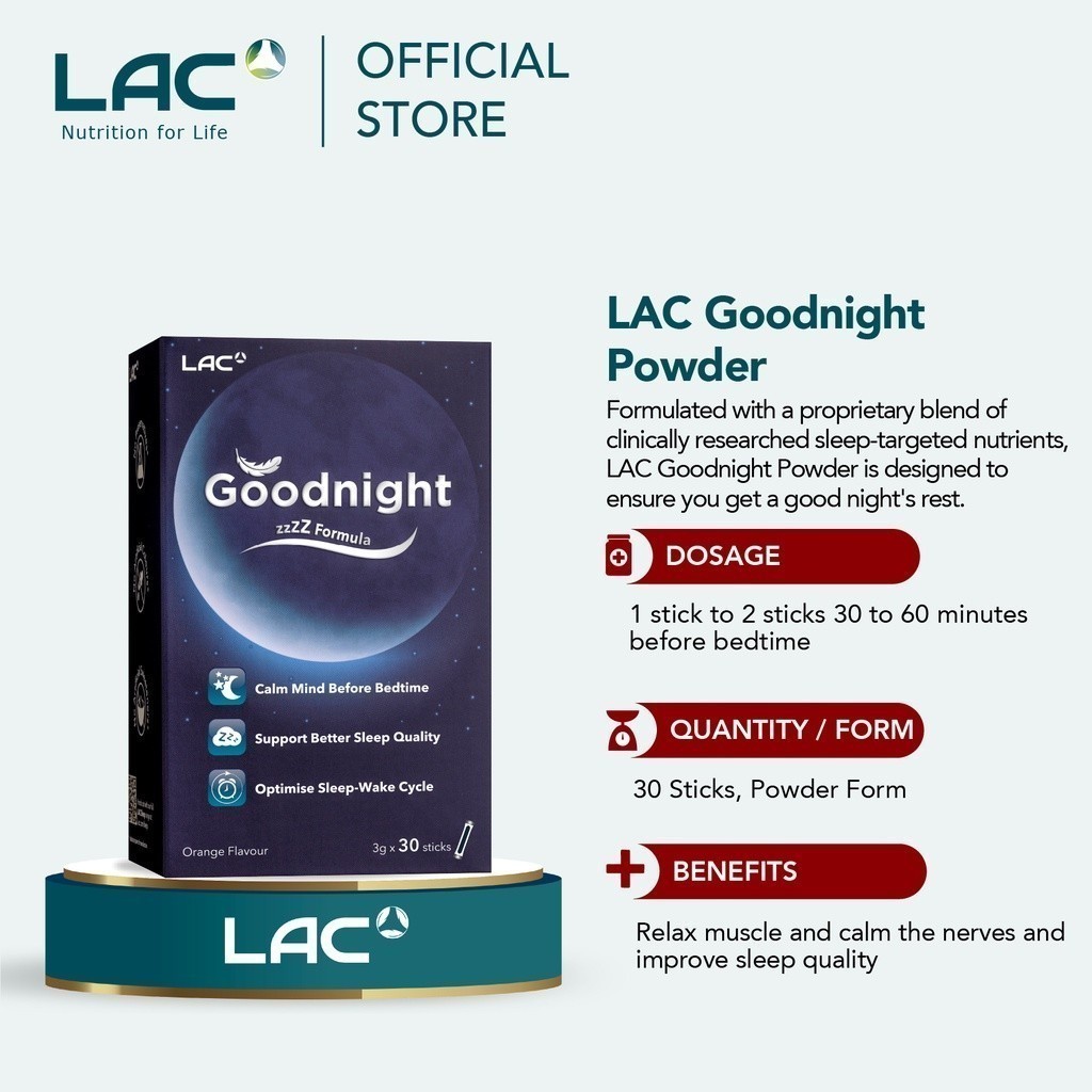 LAC Goodnight Powder - Orange (3g x 30 Sticks) [Exp Sept 2027] 01406910 ...