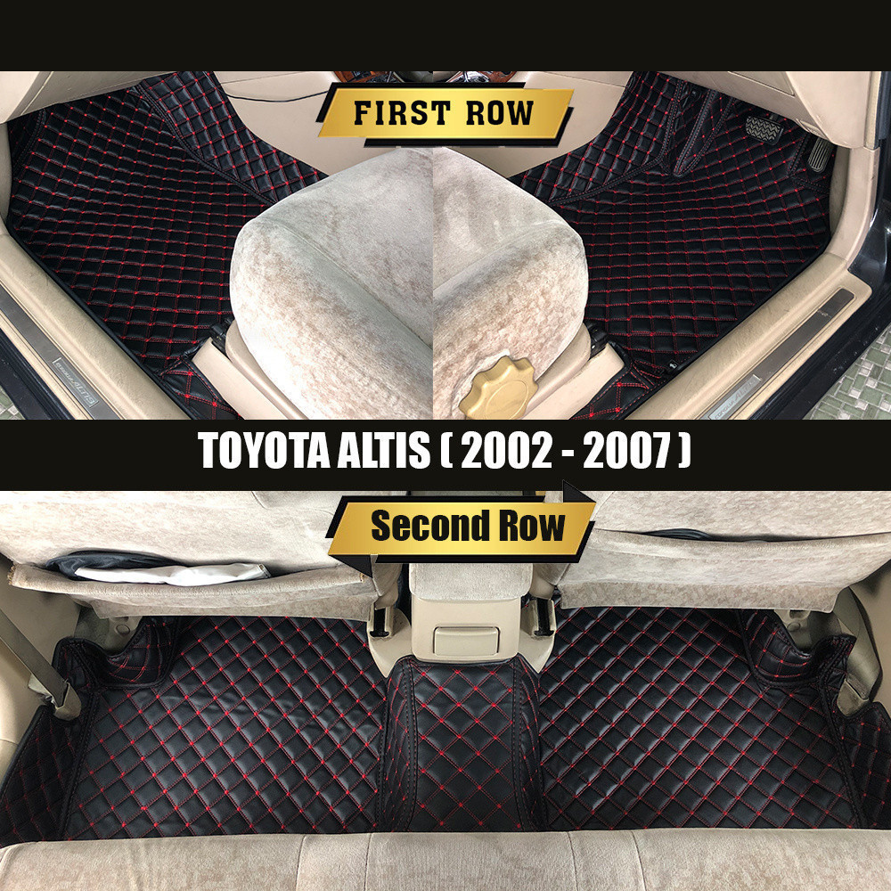 Top Carpet TOYOTA ALTIS ( 2002 - 2007 ) 6D PU Leather Car Carpet VIP ...