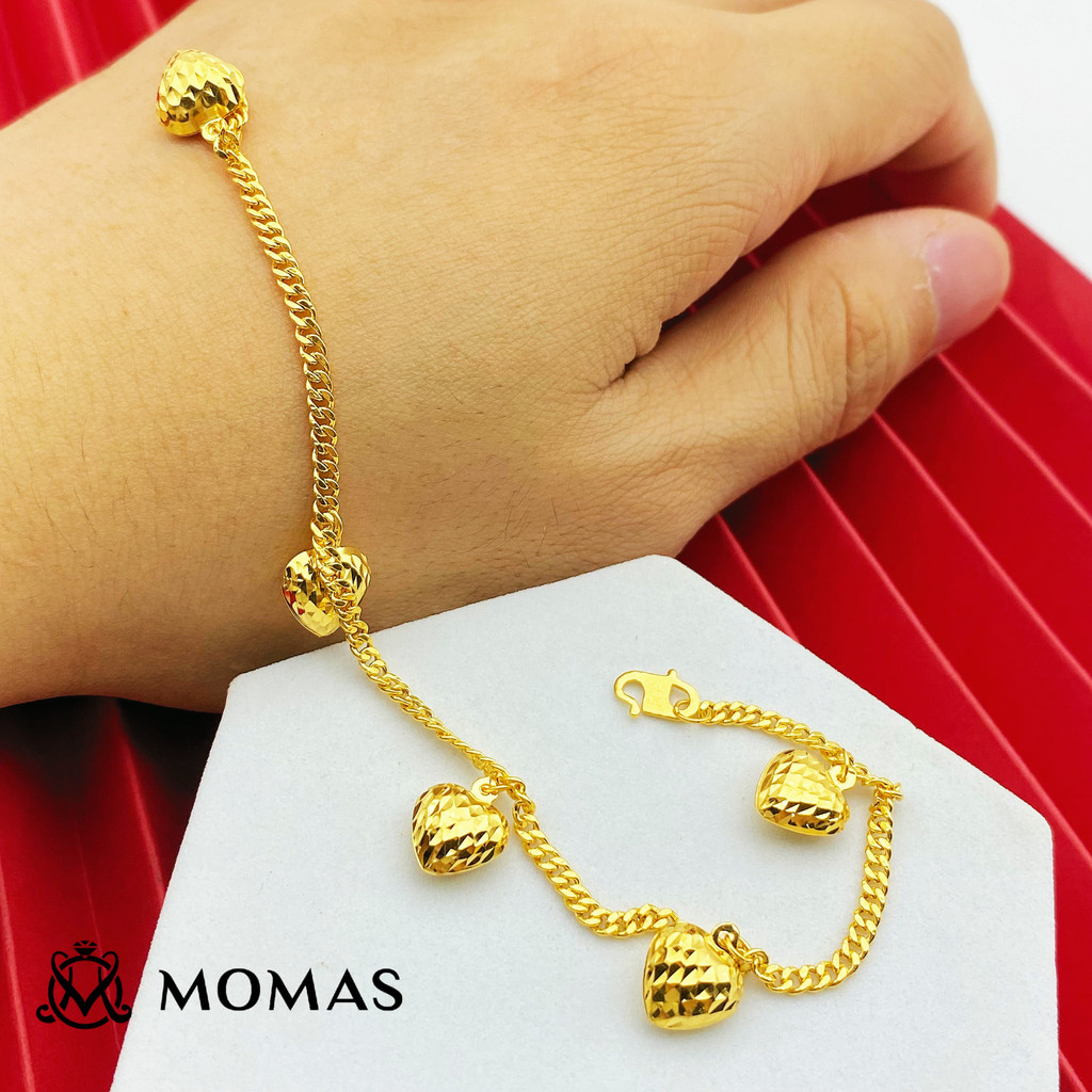 Rantai Tangan Kait 1 Love emas 916 Rantai Tangan Emas 916 Gelang tangan ...