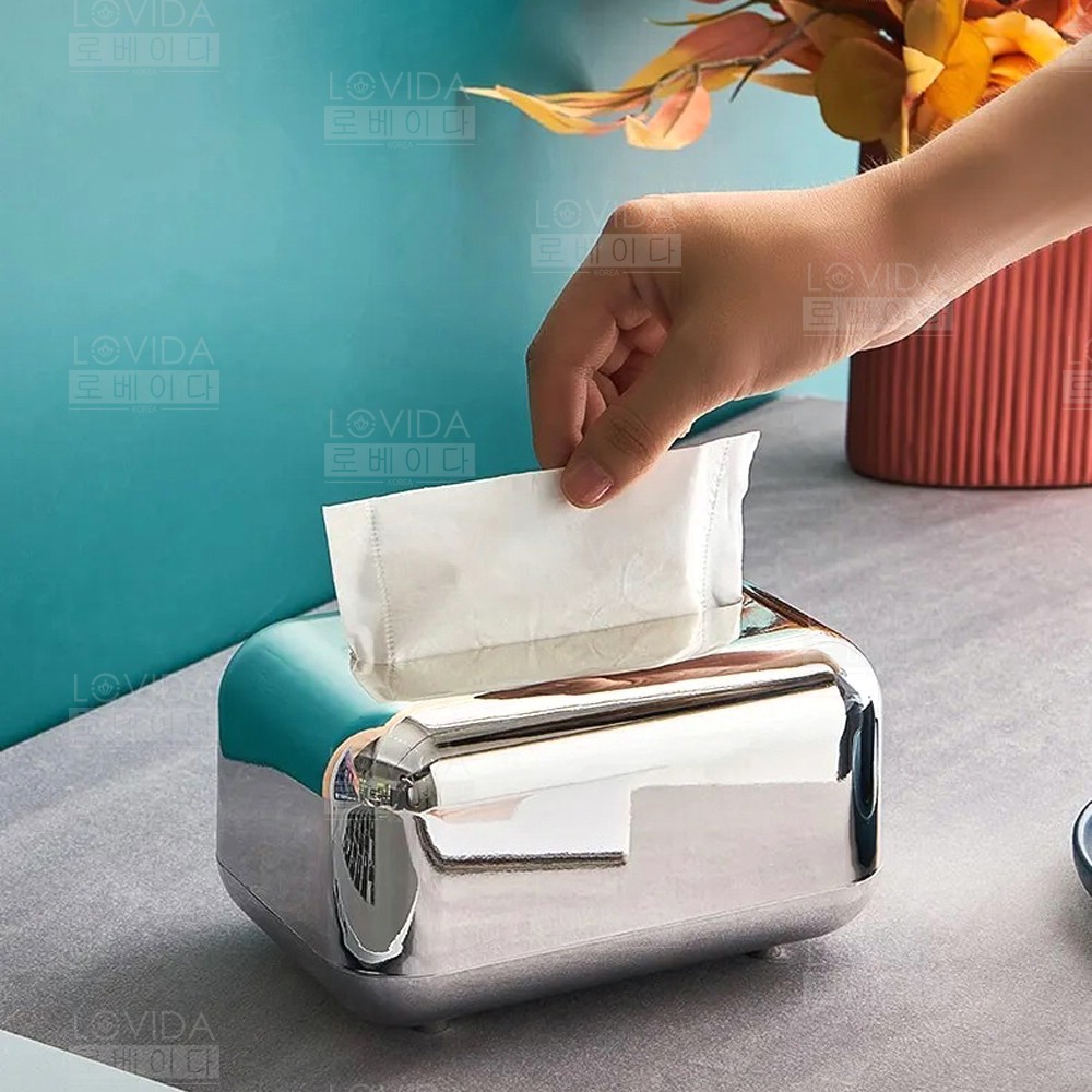 LOVIDA Luxury Elegant Tissue Box Dispenser Tissue Holder Paper Tissue ...