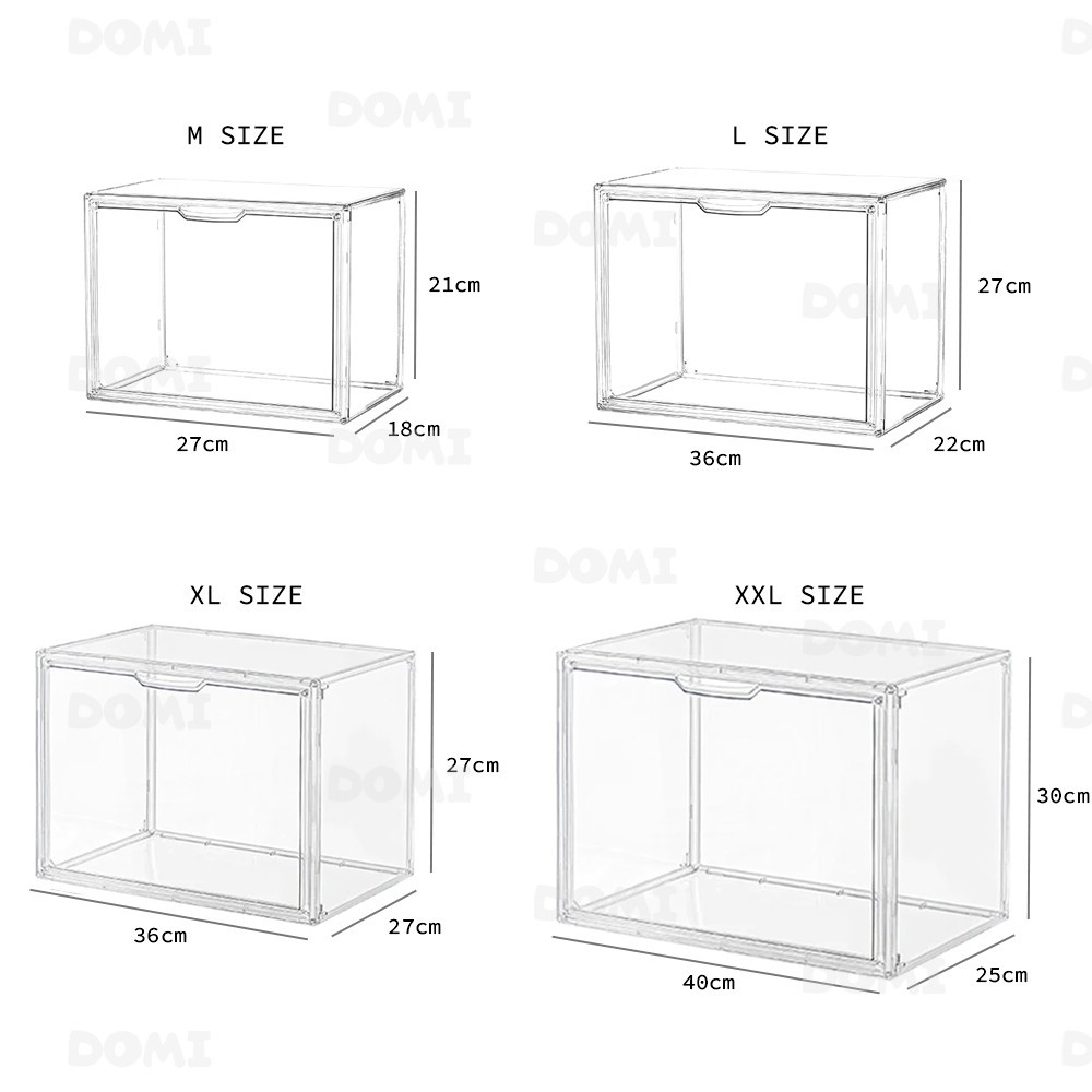 DOMI Magnetic Acrylic Transparent Display Box Handbag Storage Organizer ...