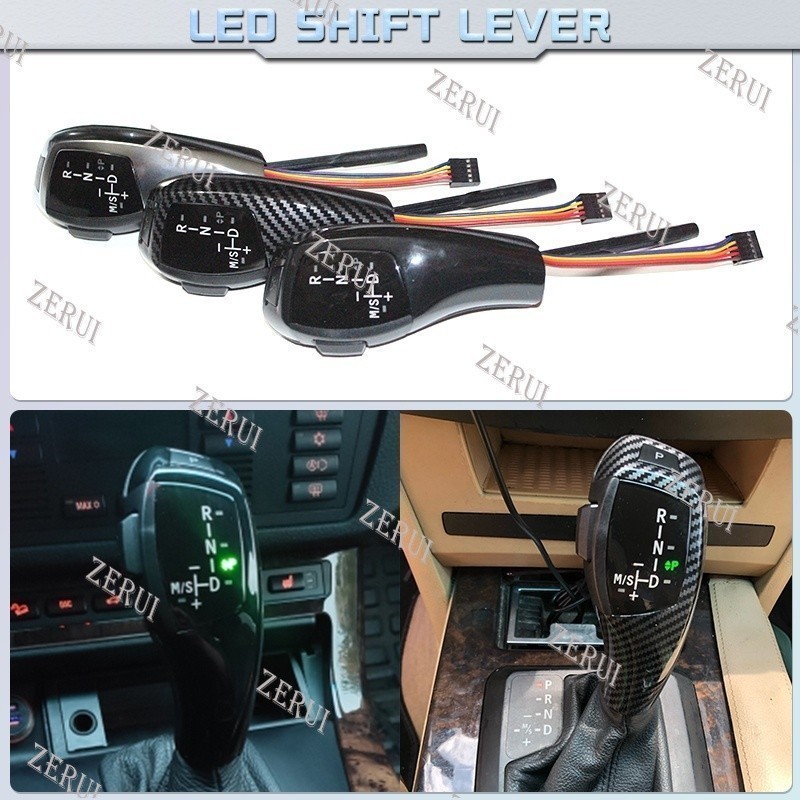 ZR For For BMW 1 3 5 6 X1 X3 X5 Z4 Series LED Gear Shift Knob E39 E53 ...