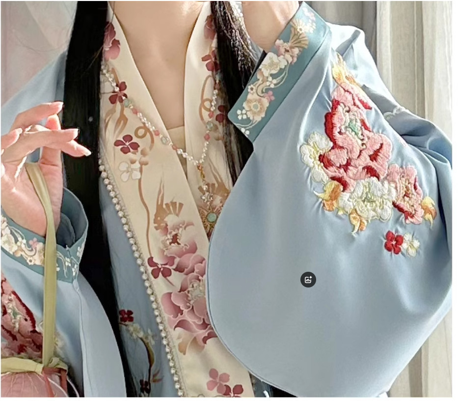 Ming Dynasty Duo Hanfu Women Embroidery Super Fairy Daily Horse Face ...