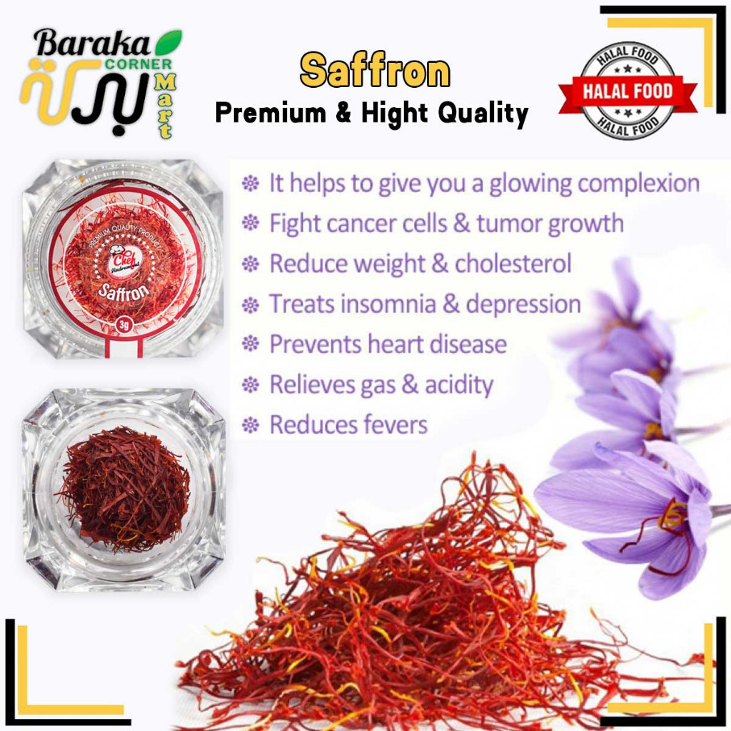 Chef Saffron Super Negin Pure Grade AAA | Premium Quality Saffron 1g ...