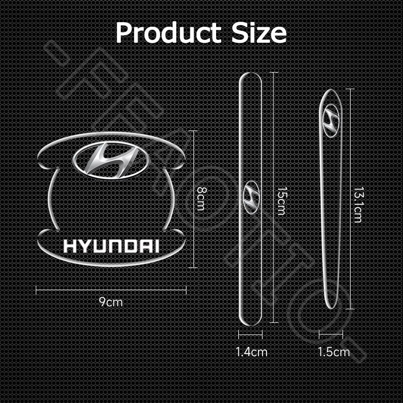 Transparent Car Door Handle Protector Anti Collision Strip Car ...