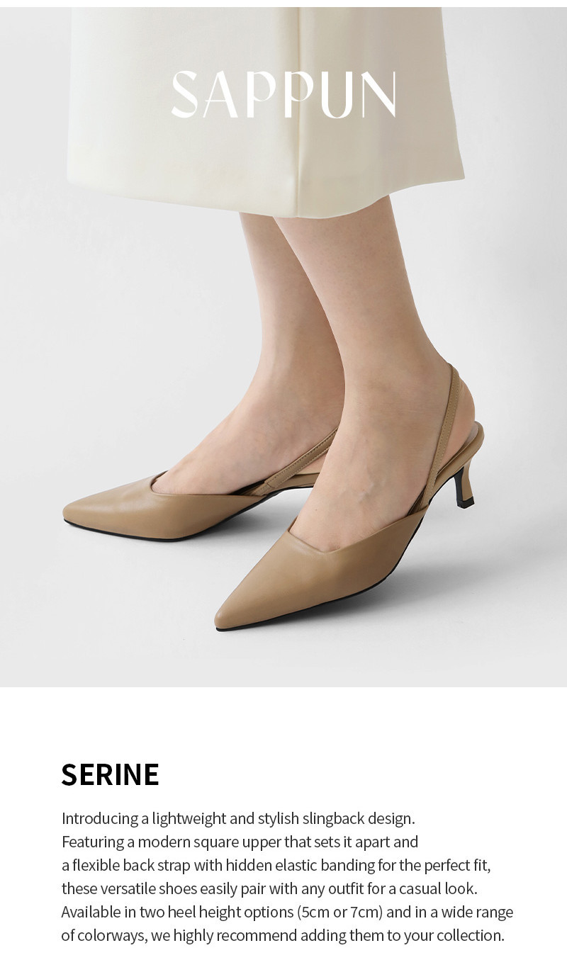[SAPPUN] Serine Stiletto Slingback Heels (5/7cm) | Shopee Malaysia