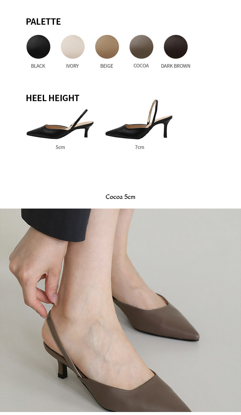 [SAPPUN] Serine Stiletto Slingback Heels (5/7cm) | Shopee Malaysia