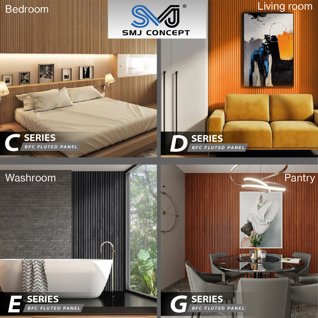 SMJ CONCEPT® Fluted Panel G Series Modern Sophistication (ALL ...