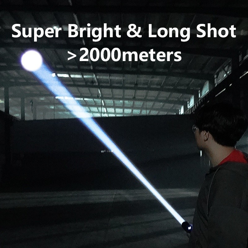 Smiling Shark SD8107 Torch Light M77 8400LM Super Bright Flashlight ...