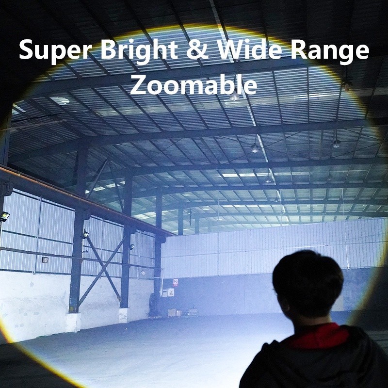 Smiling Shark SD8107 Torch Light M77 8400LM Super Bright Flashlight ...