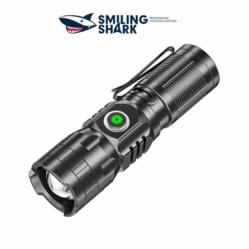 SMILING SHARK Mini Torch Light Led M77 5000LM Super Bright Flashlight ...